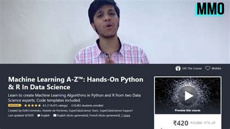 Machine Learning A Z™ Hands On Python And R In Data Science Youtube