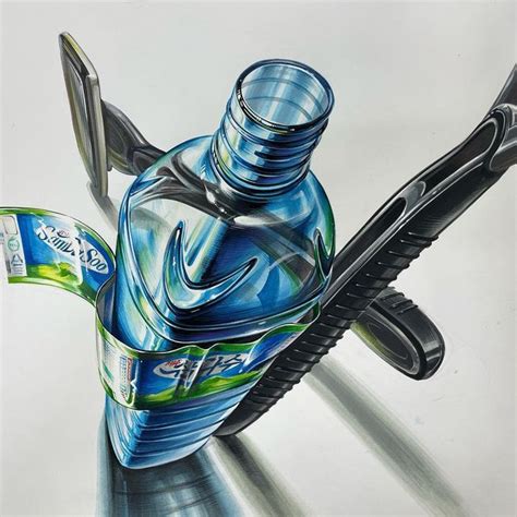 기초디자인 청어람 On Instagram 삼다수와 면도기 간단한 주제구성 투명성표현 스치는듯한 빛의 표현 기초디자인 기디 기초소양 개체표현 삼다수기초디자인