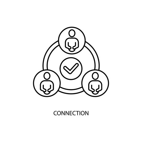 Connection Concept Line Icon Simple Element Illustration Connection Concept Outline Symbol