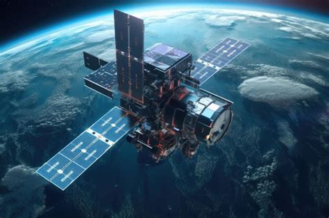 Premium Photo Satellite With Aipowered Navigation System Created With Generative Ai