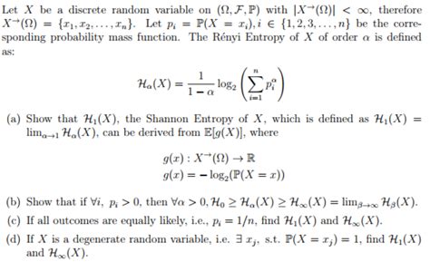 Let X Be A Discrete Random Variable On 2 Fp With