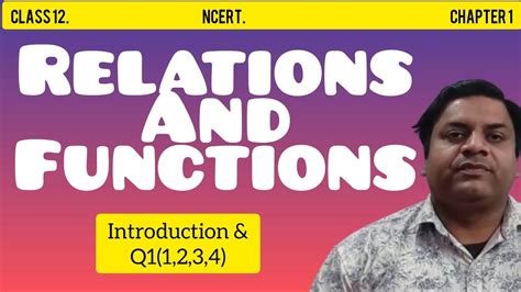 relations and functions ch1 ex 1 1 q1 1 2 3 4 class 12 math youtube