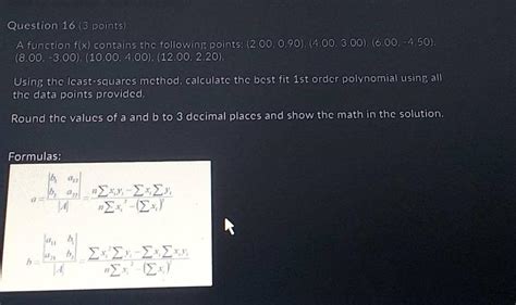 Solved Question 16 3 Points A Function F X Contains The Chegg Com