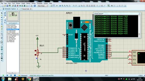 Arduino Proteus Proteus Arduino Analog Değer Okuma Ve Serial Ekran Kullanımı Youtube