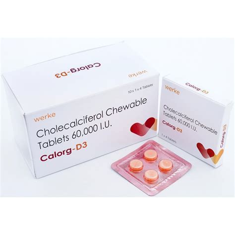 Calcium Cholecalciferol Chewable Tablet Packaging Type Blister