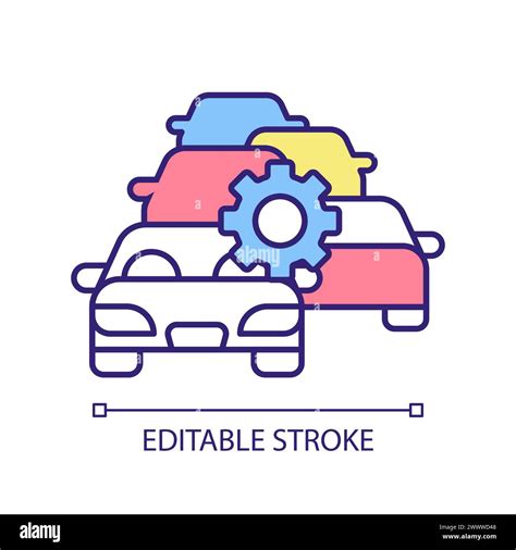 Fleet Management Rgb Color Icon Stock Vector Image And Art Alamy