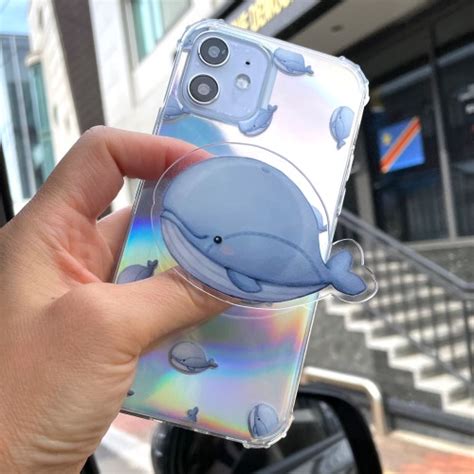 블랙폼뿌 고래의꿈 아크릴 스마트톡 아이폰 갤럭시 폰케이스 세트