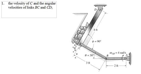 Solved Determine The Velocity Of C And The Angular Chegg