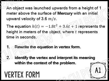 Quadratic Functions Task Cards Activity By Math Beach Solutions TpT