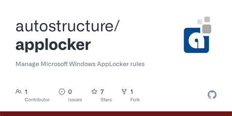 github autostructure applocker manage microsoft windows applocker rules
