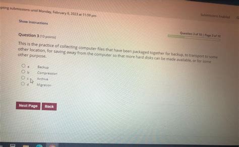 Solved Question 3 10 Points Question 3 Of 10 Page 3 Of Chegg Com