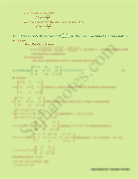 Solution Neb Math Model Question Solution Set 2 Studypool