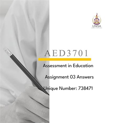 Aed3701 Assignment 03 Answers Year 2024 Studypass