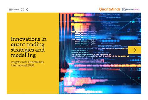 innovations in quant trading strategies and modelling