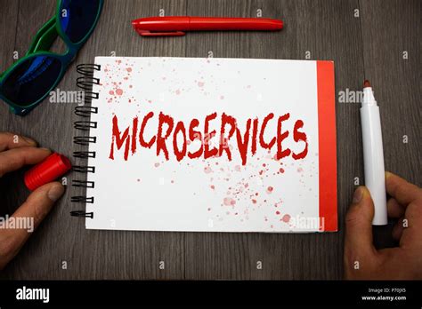 Handwriting Text Writing Microservices Concept Meaning Software
