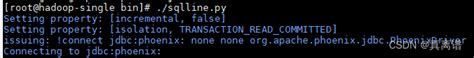 启动phoenix执行 sqline py一直卡着没反应 phoenix sqlline csdn博客