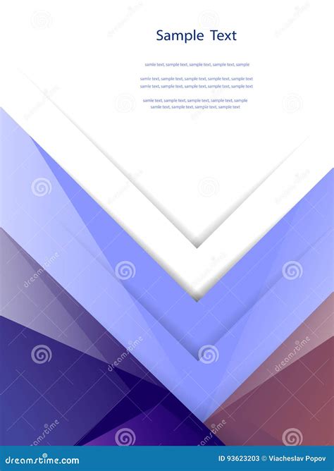 Abstract Colorful Report Cover Template Design Stock Vector