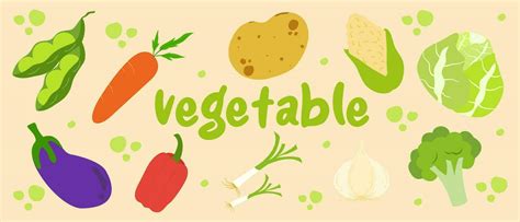 Set Of Vector Vegetable Illustration 34966217 Vector Art At Vecteezy