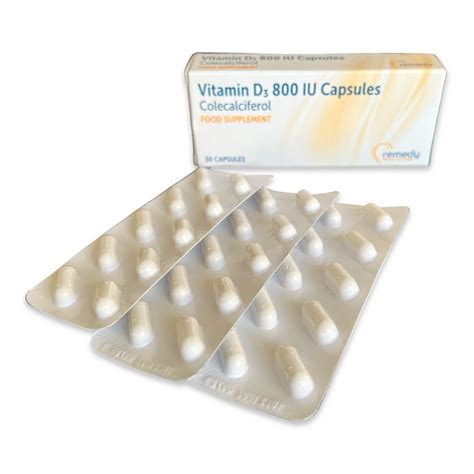 Vitamin D 800iu Colecalciferol Capsules 1 Pack Expires 30112025