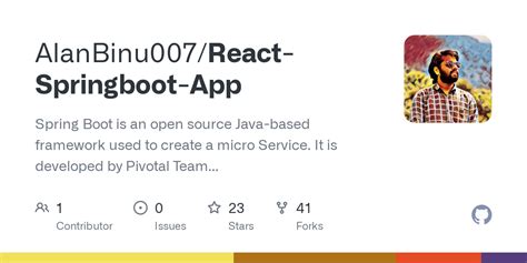 GitHub AlanBinu React Springboot App Spring Boot Is An Open Source Java Based Framework