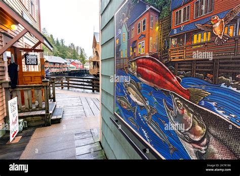 Creek Street Life Mural By Artist Ray Troll In Historic Creek Street