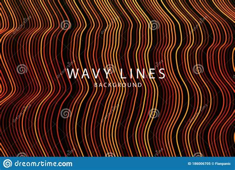 Banner Wave Lines Pattern An Abstract Stripe Background Vector Stock Vector Illustration Of