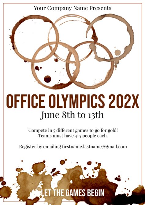 Copy Of Template Office Olympics Postermywall