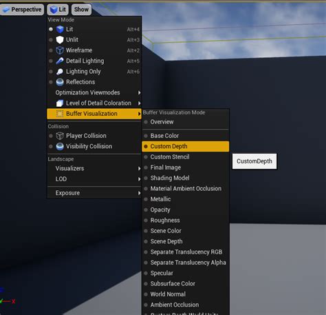 Partial Post Process Effect Application In Ue4