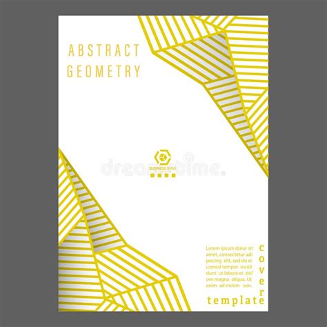 The Idea Of Abstract Geometry Template For Creative Design Of A Cover