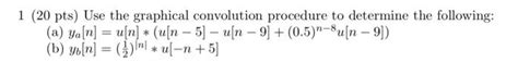 solved 1 20 pts use the graphical convolution procedure to