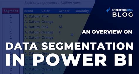 Power Query Analysis Services How It Segments Data