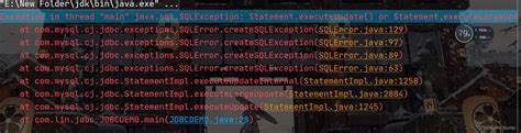 如何解决exception In Thread “main” Javasqlsqlexception Statementexecuteupdate Or Statement
