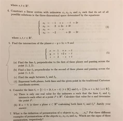 Solved Construct A Linear System With Unknowns X1 X2 X3