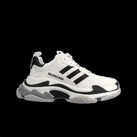 발렌시아가 Balenciaga 발렌시아가 X 아디다스 트리플 S 스니커즈 화이트 블랙 트렌비