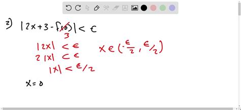 SOLVED In Each Part Find The Largest Open Interval Centered At X Such That For Each X In