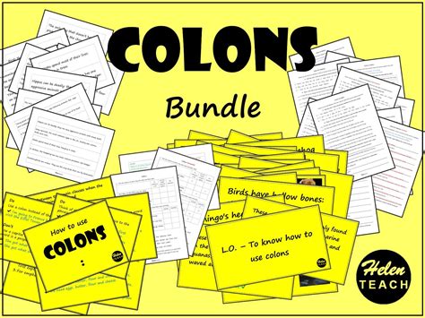 Colons Activities Quiz And Presentation Bundle Teaching Resources