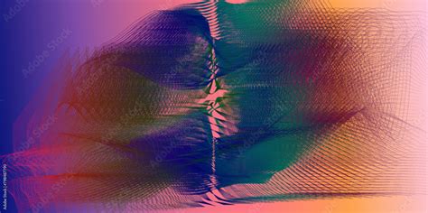 Colorful Abstract Digital Waves Dynamic Vector Background Color Curve