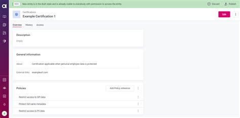 One Metadata Model Tutorial Ataccama One