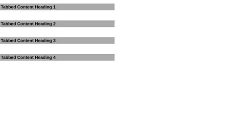 Css Grid Tabbed Content