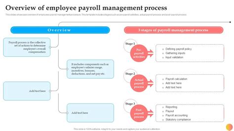Overview Of Employee Payroll Management Process Implementation Of