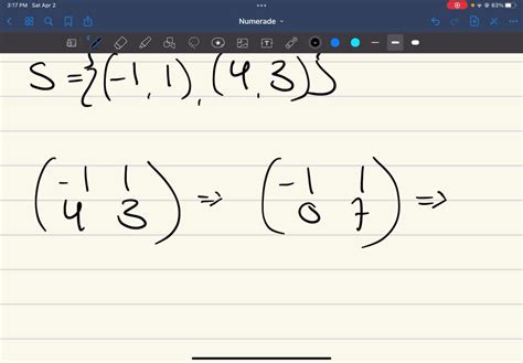 Solved Determine The Value Of A Such That The Following Set Is