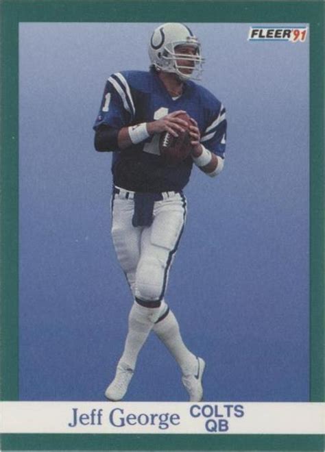 Las Mejores Ofertas En 1991 Fleer Jeff George 81 Ebay