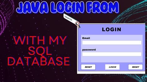 How To Create A Login Page In Netbeans That Connects To A Mysql Database Youtube