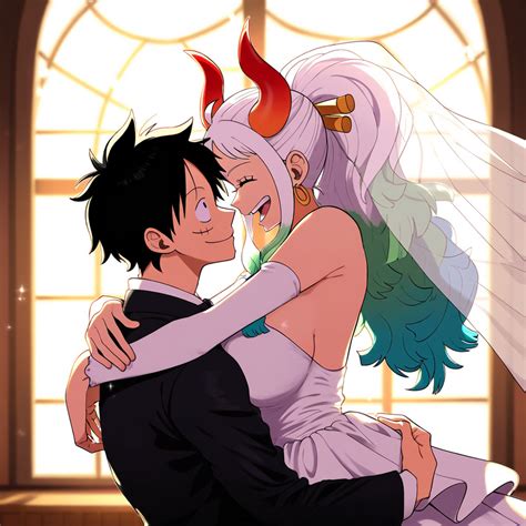 Yamato X Luffy Wedding Day By Poniemans123 On Deviantart