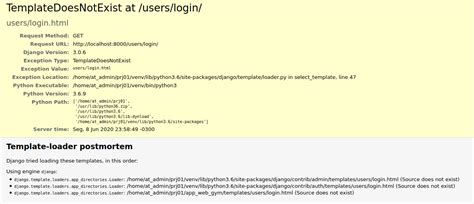 Python Django Cant Show A Template How To Fix Stack Overflow