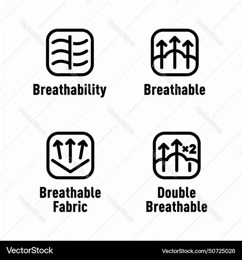 Breathability Double Breathable Fabric Royalty Free Vector