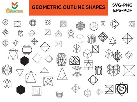 Geometric Shapes Svg Bundle Designs Graphics