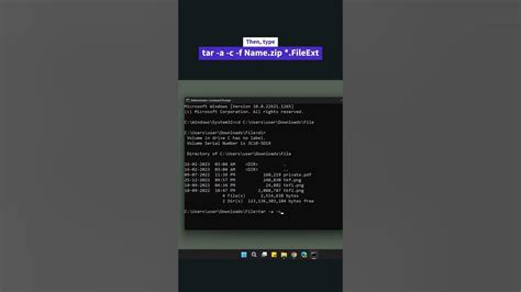 Zip Or Unzip Files Using The Command Prompt Youtube