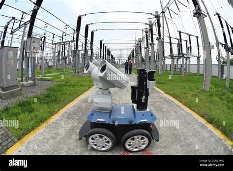 An Intelligent Inspection Robot Inspects The Substation At 220 Kv Baoqiao Substation Lai An