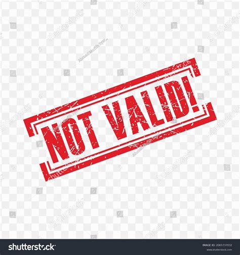 vector illustration not valid red grunge stock vector royalty free 2065737032 shutterstock